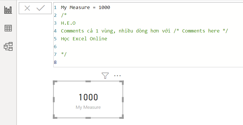 CÁCH COMMENT TRONG DAX FUNCTION » INDA - Học viên Phân tích dữ liệu ...
